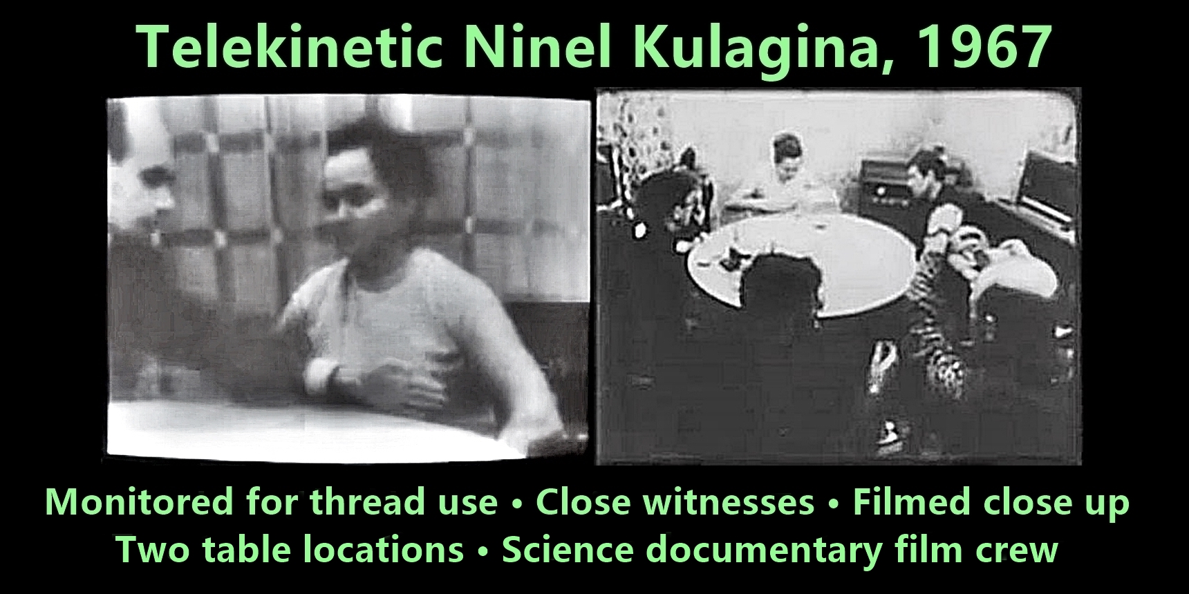 Nina Kulagina Telekinesis