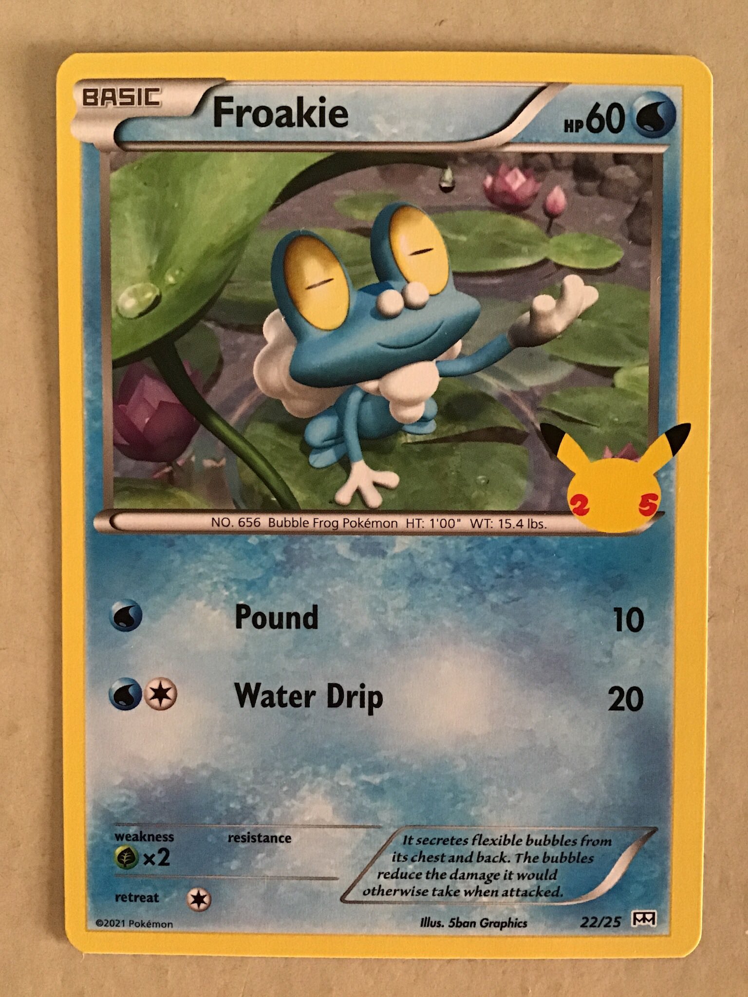 Froakie Pokemon Card