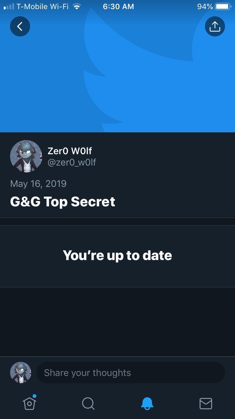 Zer0 W0lf on Twitter: "@TheUncannyDag @gwendy_ghost Sometime between then and yesterday, I ...