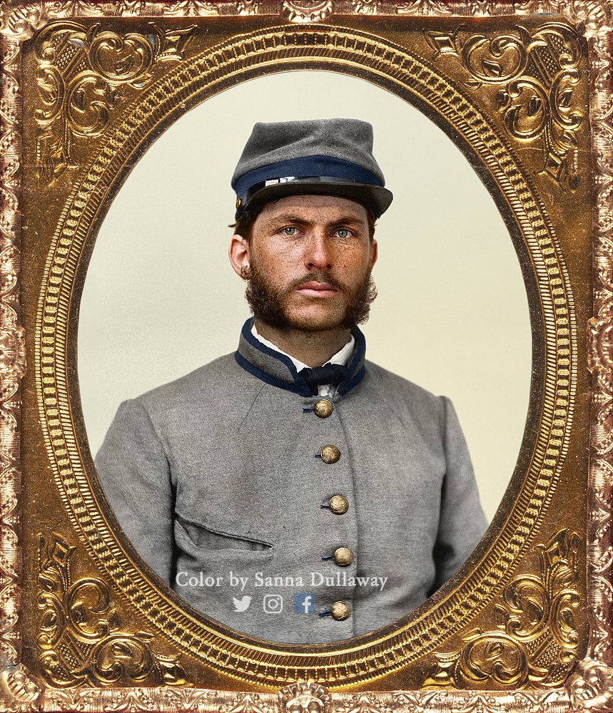 Civil War Soldiers Confederate Color