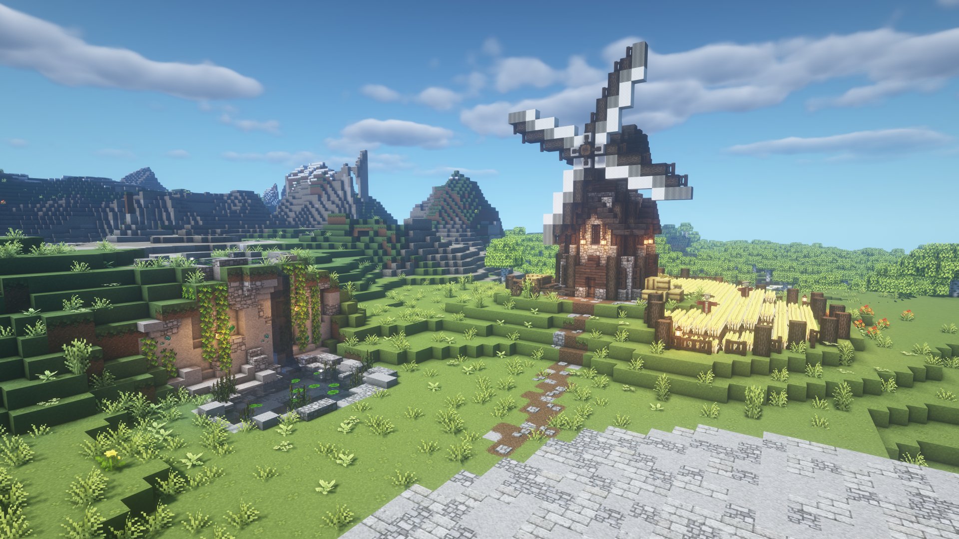 Minecraft Windmill Farm