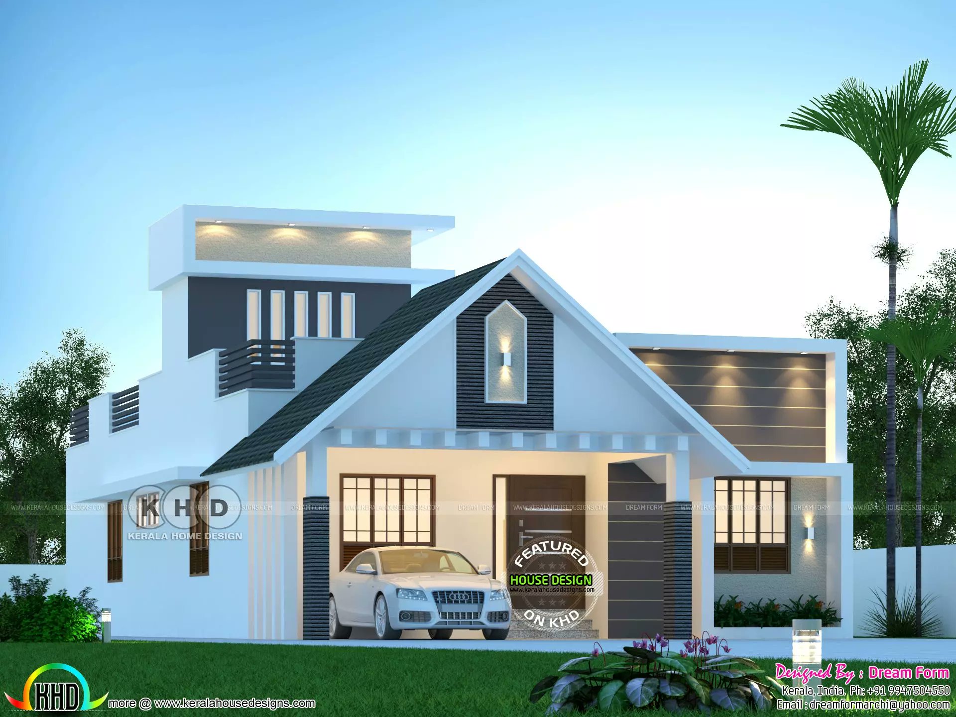 Kerala Single Floor House Elevation