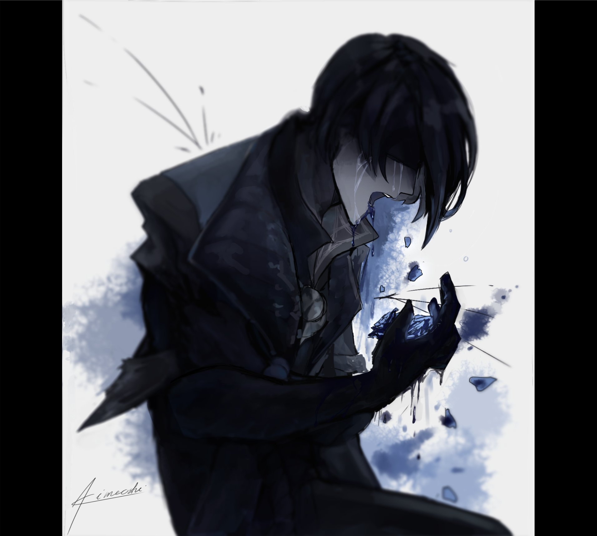 Anime Vampire Male Sad