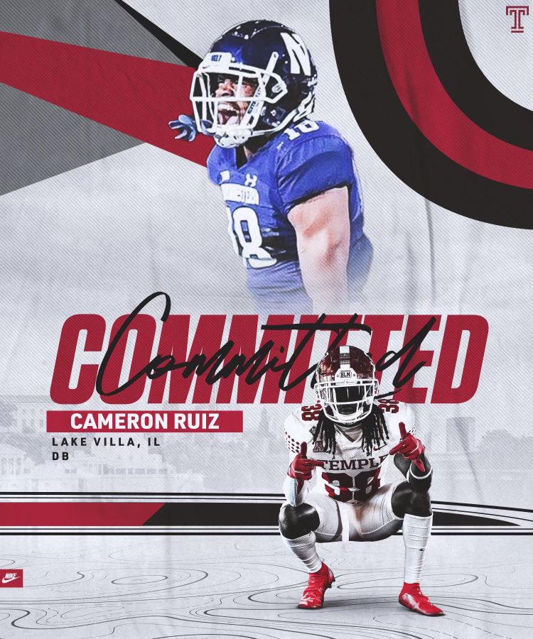 Northwestern DB Cameron Ruiz transfers to Temple : r/CFB