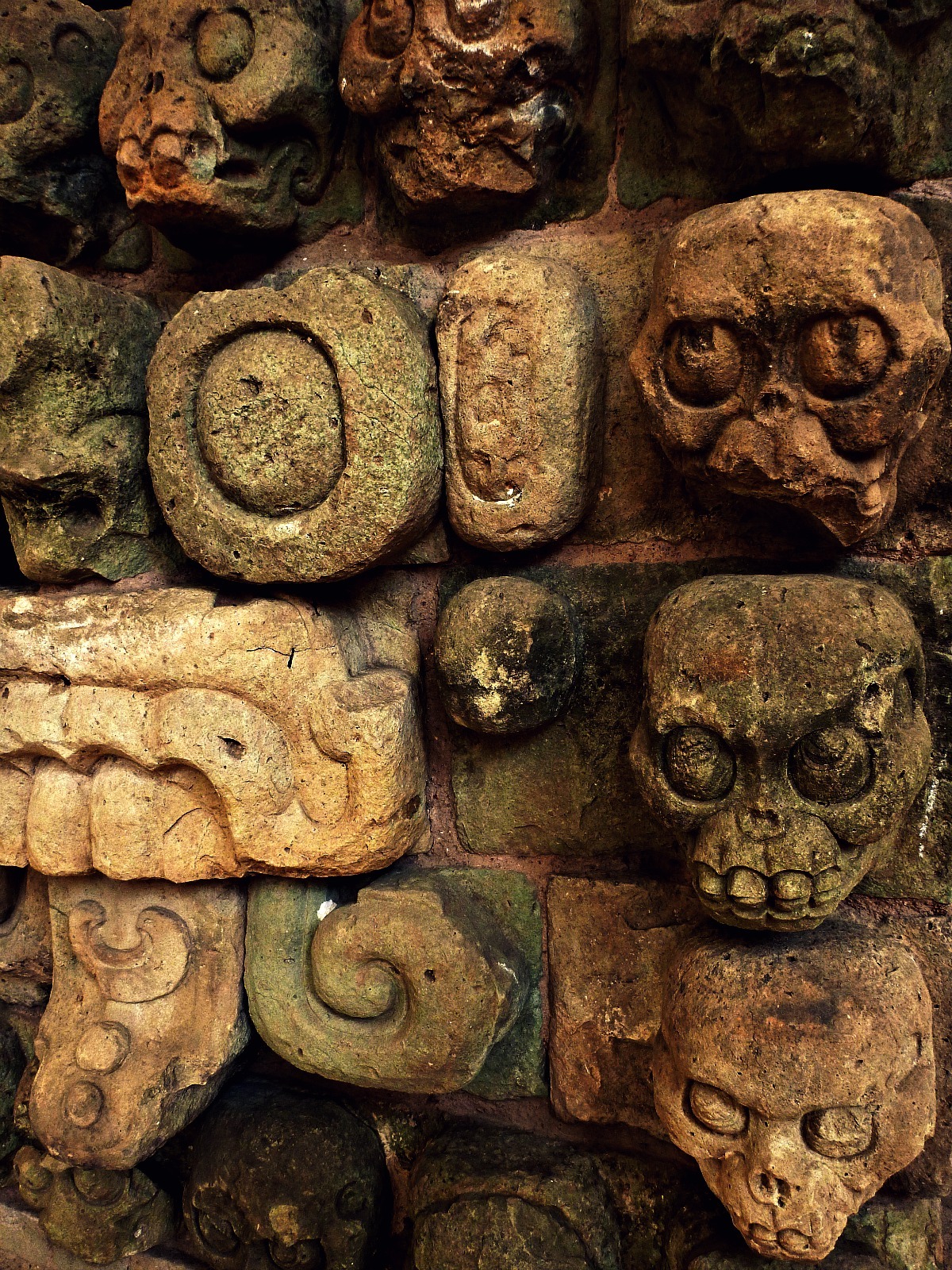 Mayan Skull Art