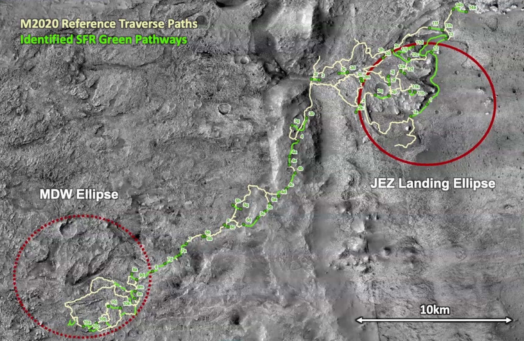 Mars Rover Curiosity Traverse Map