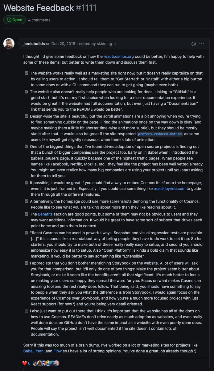 shawn swyx wang on Twitter: "Fantastic definition of good developer marketing: "We don't use it ...