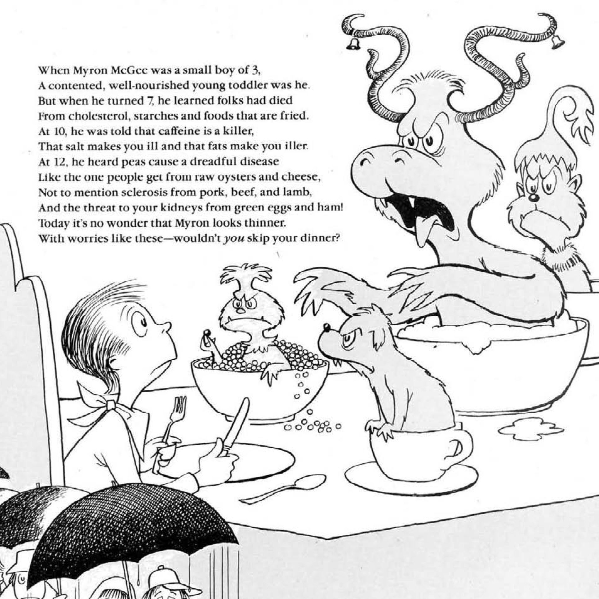 Dr Seuss Characters Pictures Black And White