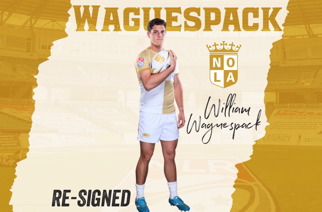 William Waguespack extends with NOLA Gold for 2021 : r/MLRugby