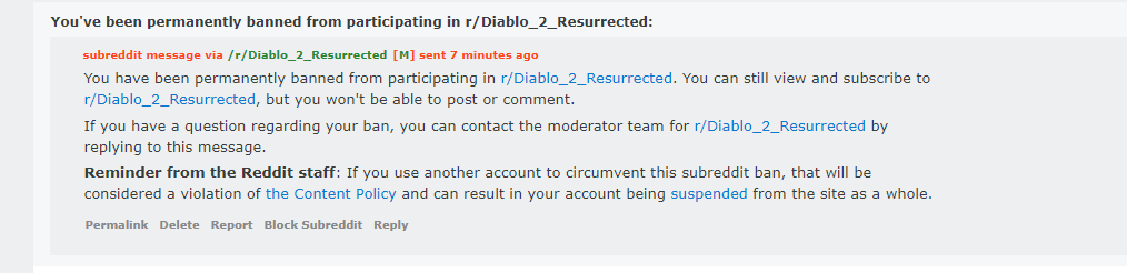 Hey maybe don’t ban Blizzard folks? : r/Diablo_II_Resurrected