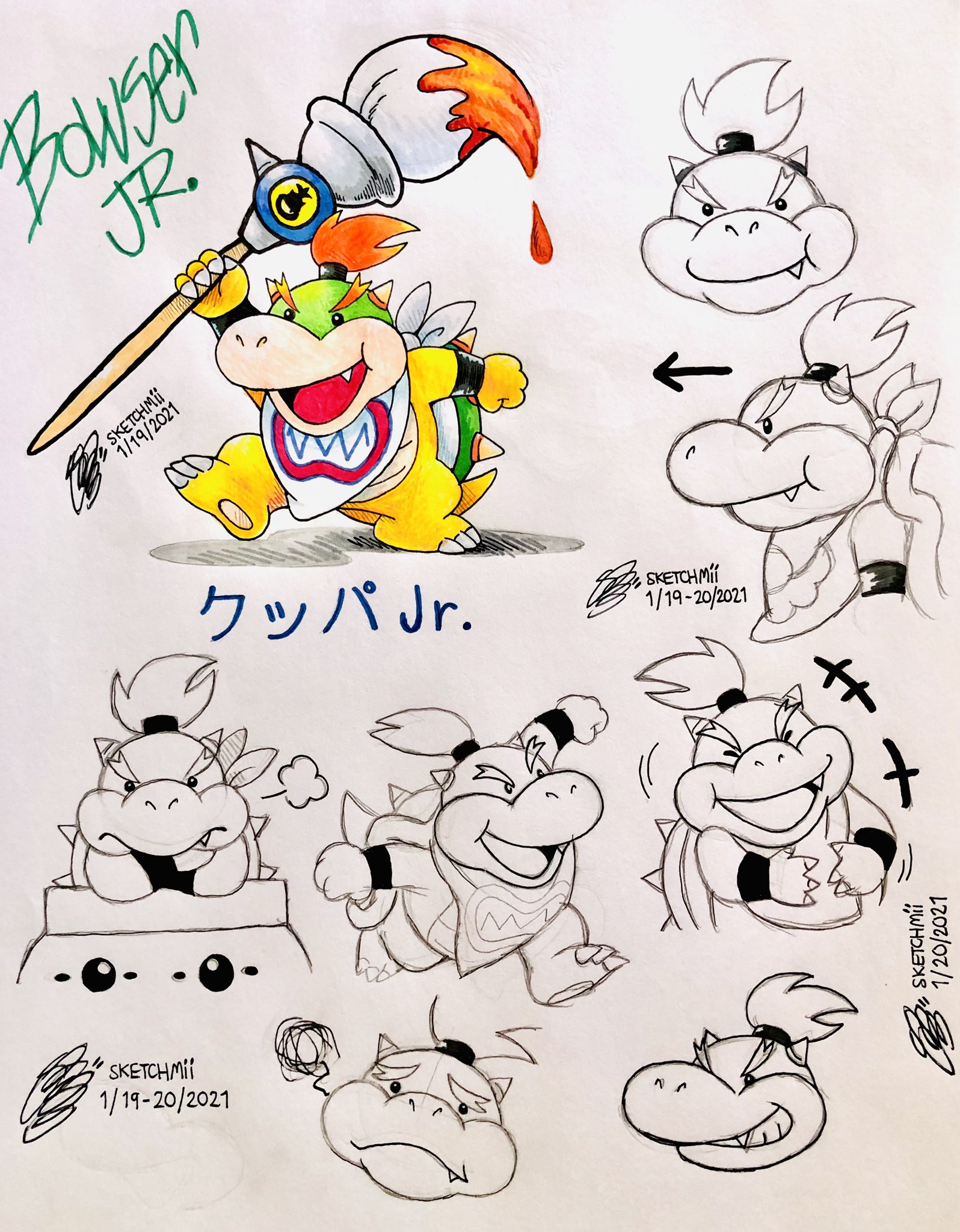How To Draw Bowser Jr