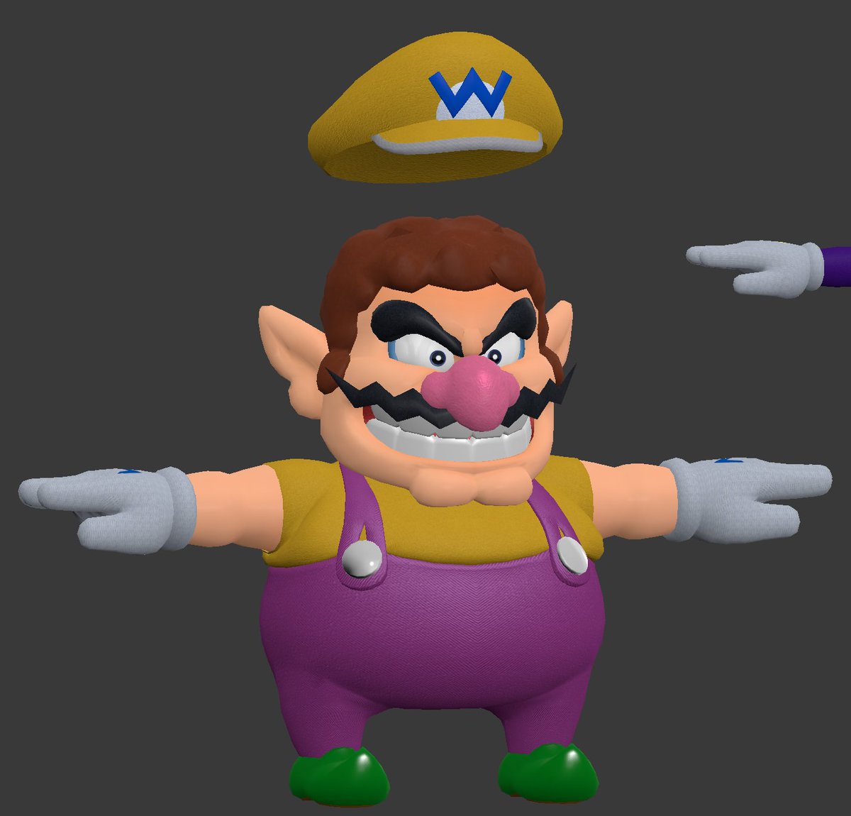 Wario Without Hat