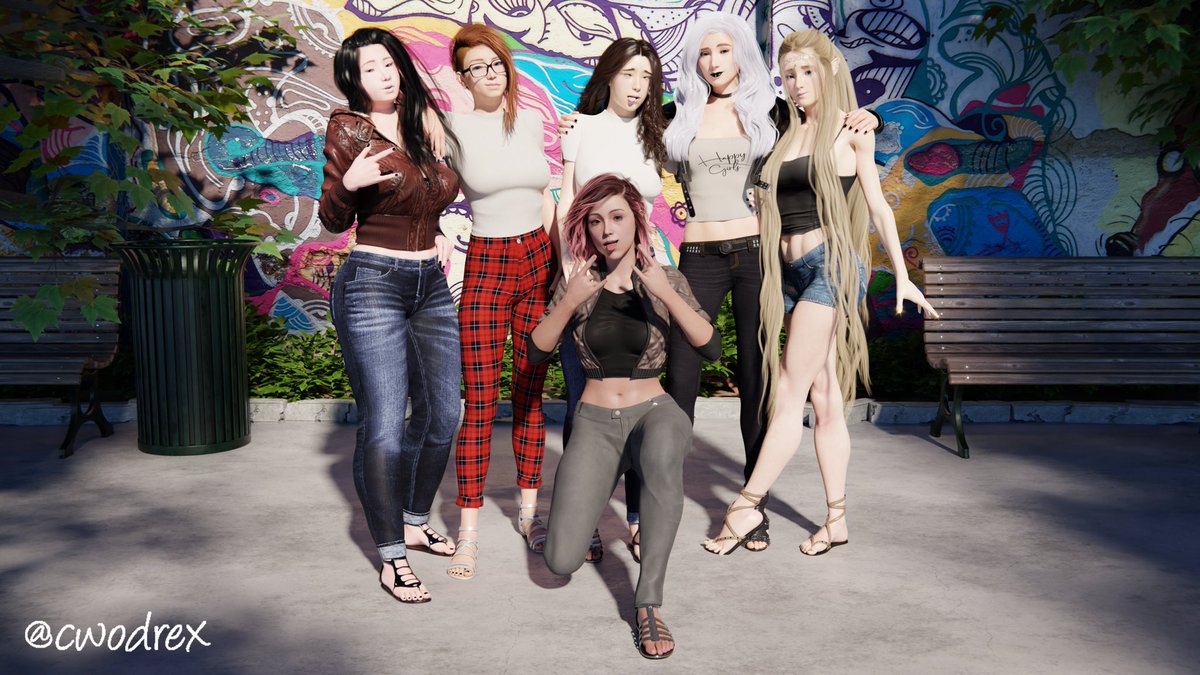 Group Photo 😋 #OC #originalcharacter #artshare #b3d #Blender3d #DAZ3D #oc #originalcharacter # ...