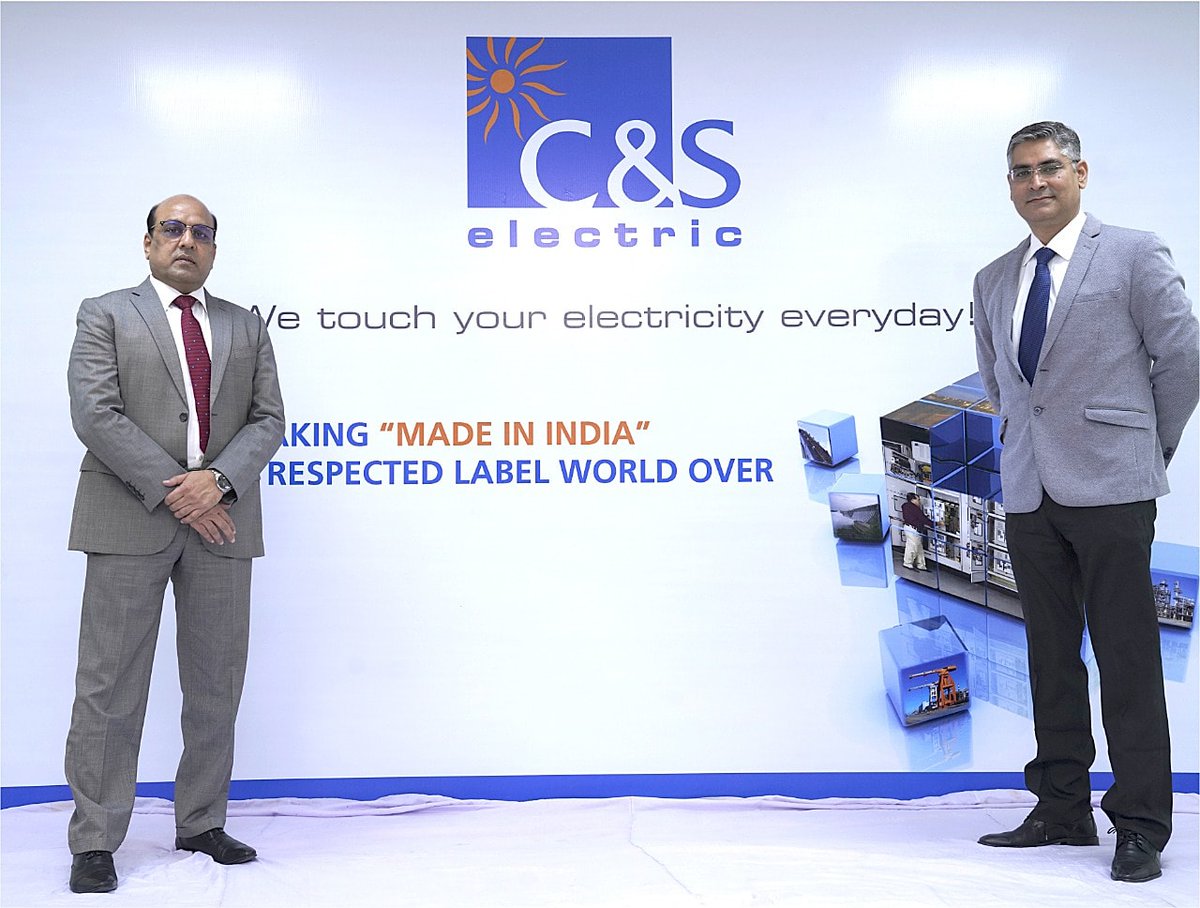 C S Electric Limited X C S Electric Team Welcome Mr. Prakash Chandraker MD CEO and Mr. Manav Adlakha CFO of C S Electric Limited https t ljhvrGJPCs X