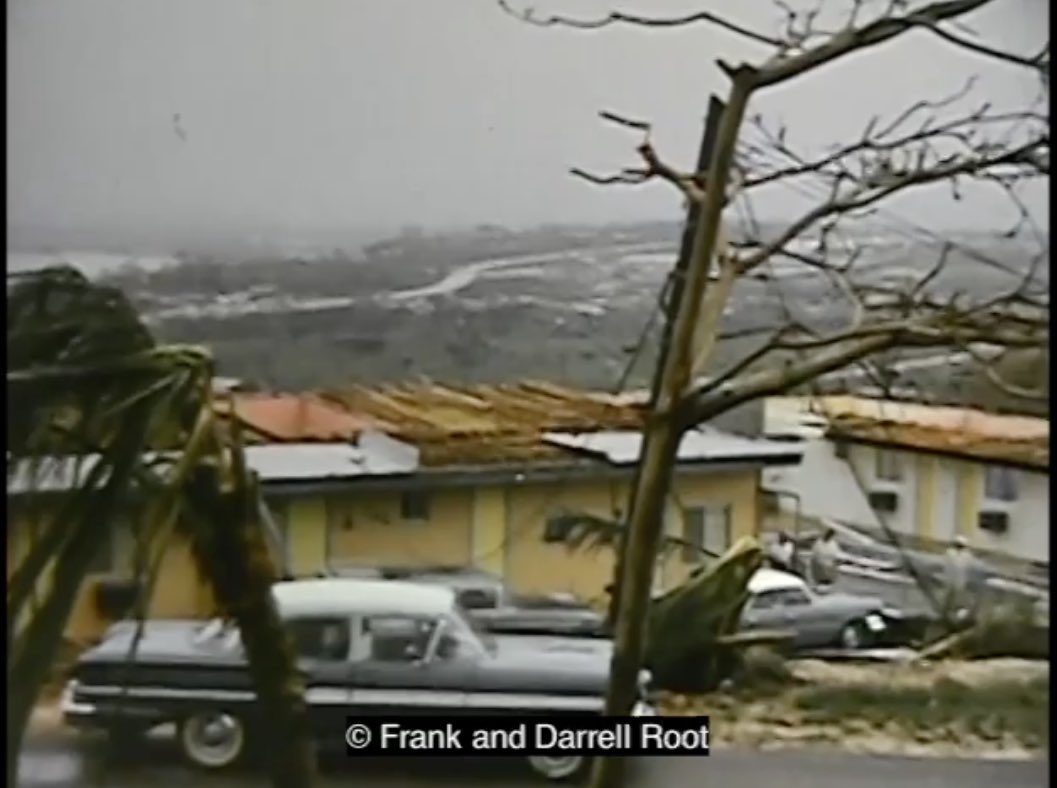 Darrell Root on Twitter: "In 1962 category-5 Typhoon Karen hit Guam. Frank Root (my Dad) took ...