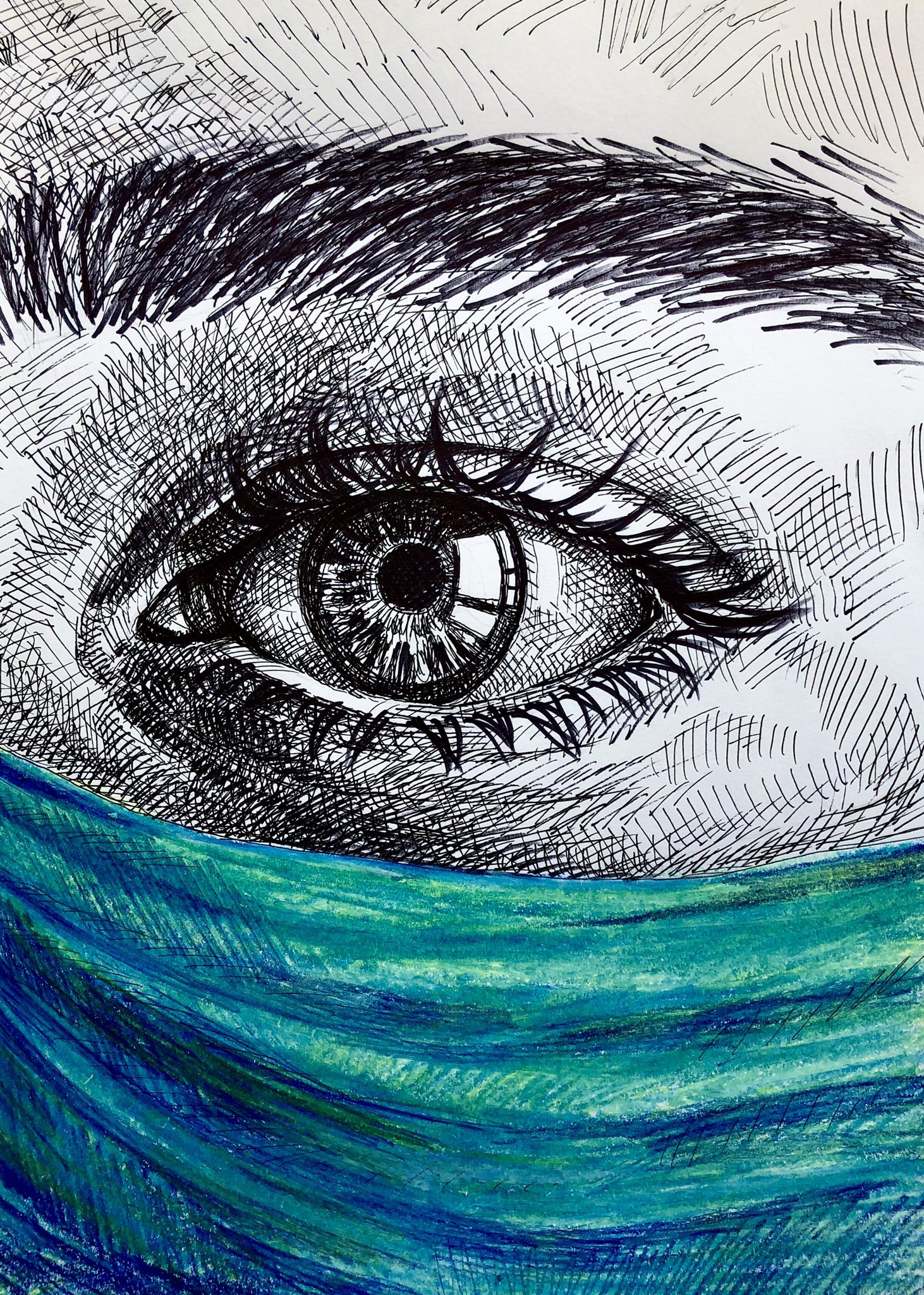 Contemporary Drawing Eye