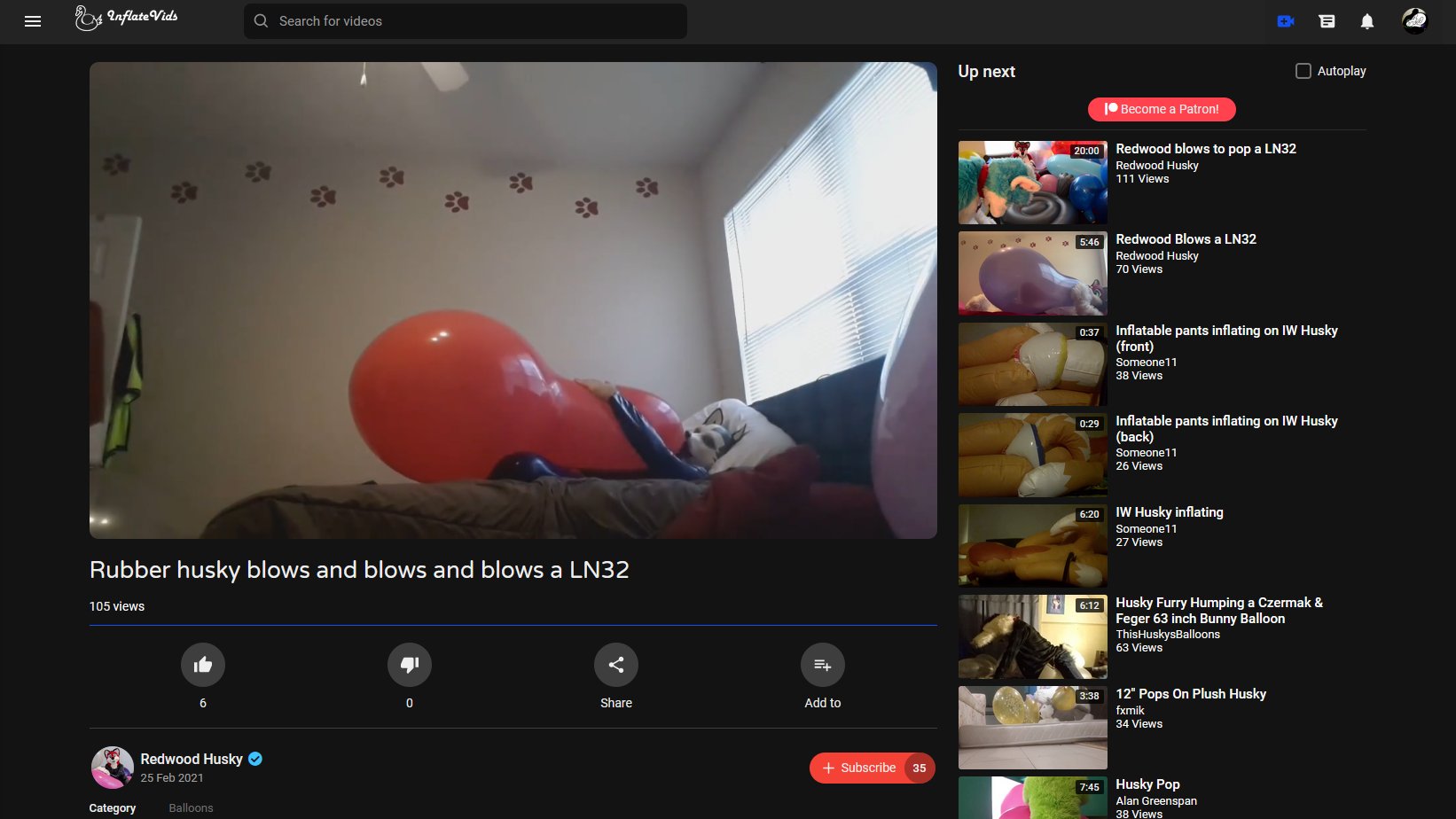 Inflatevids On Twitter A Fancy New Video Watch Page User Info