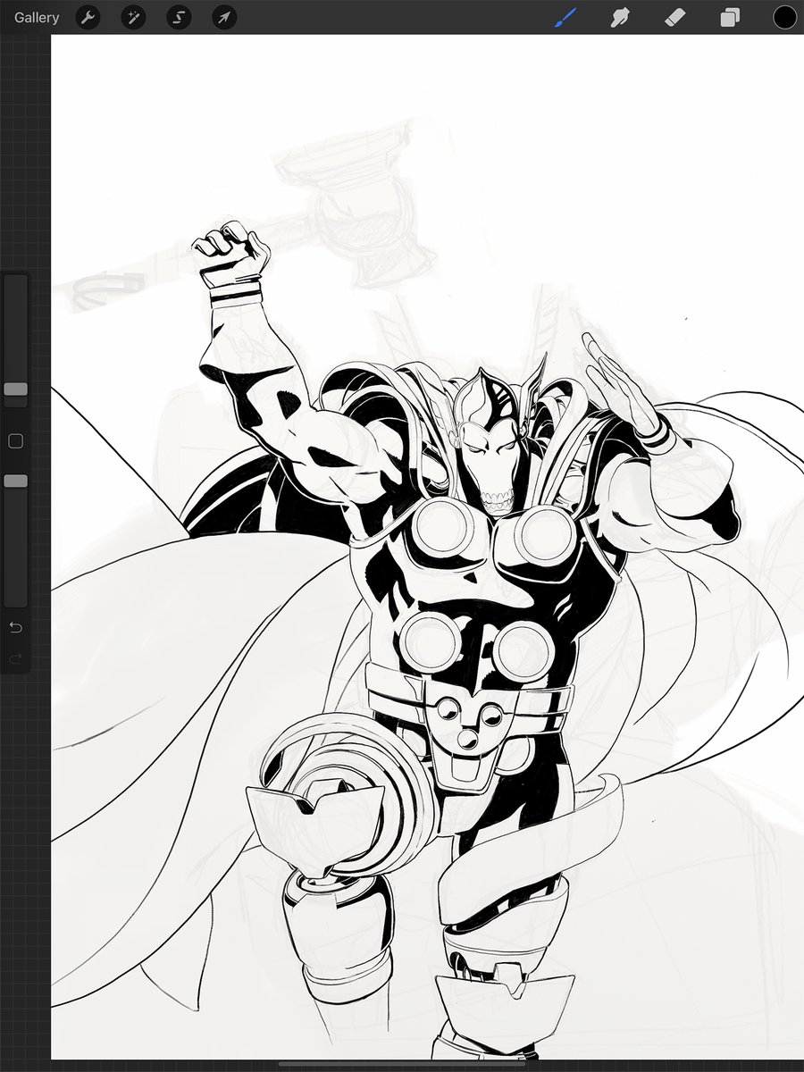 「One of the early drawings I did trying to figure out his thi」Chase ...