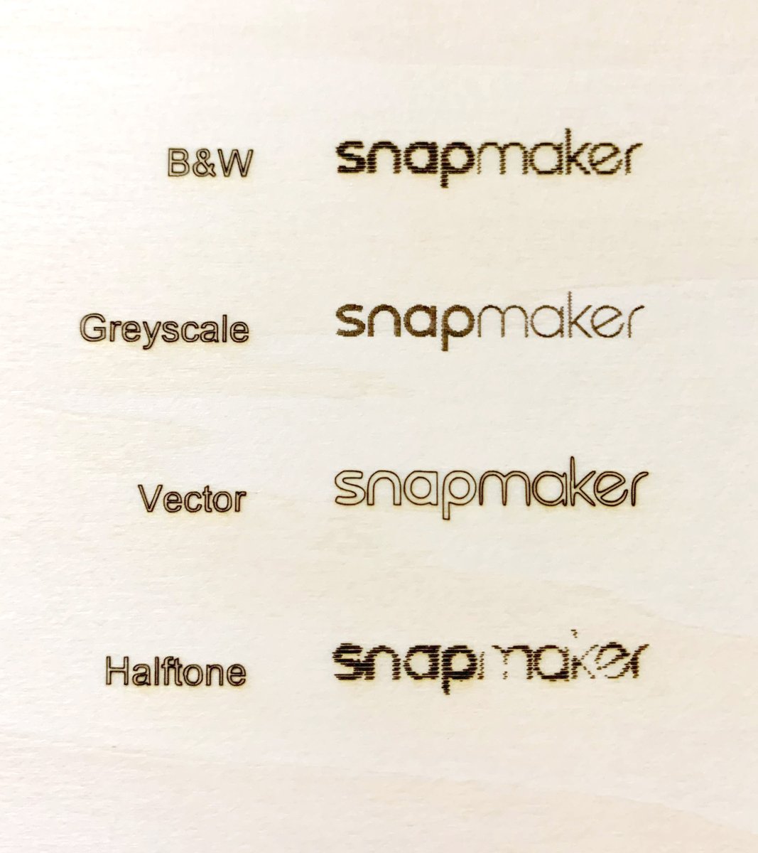 Snapmaker Japan on Twitter: "レーザー刻印はLubanより4つのモードで出力できます💡…