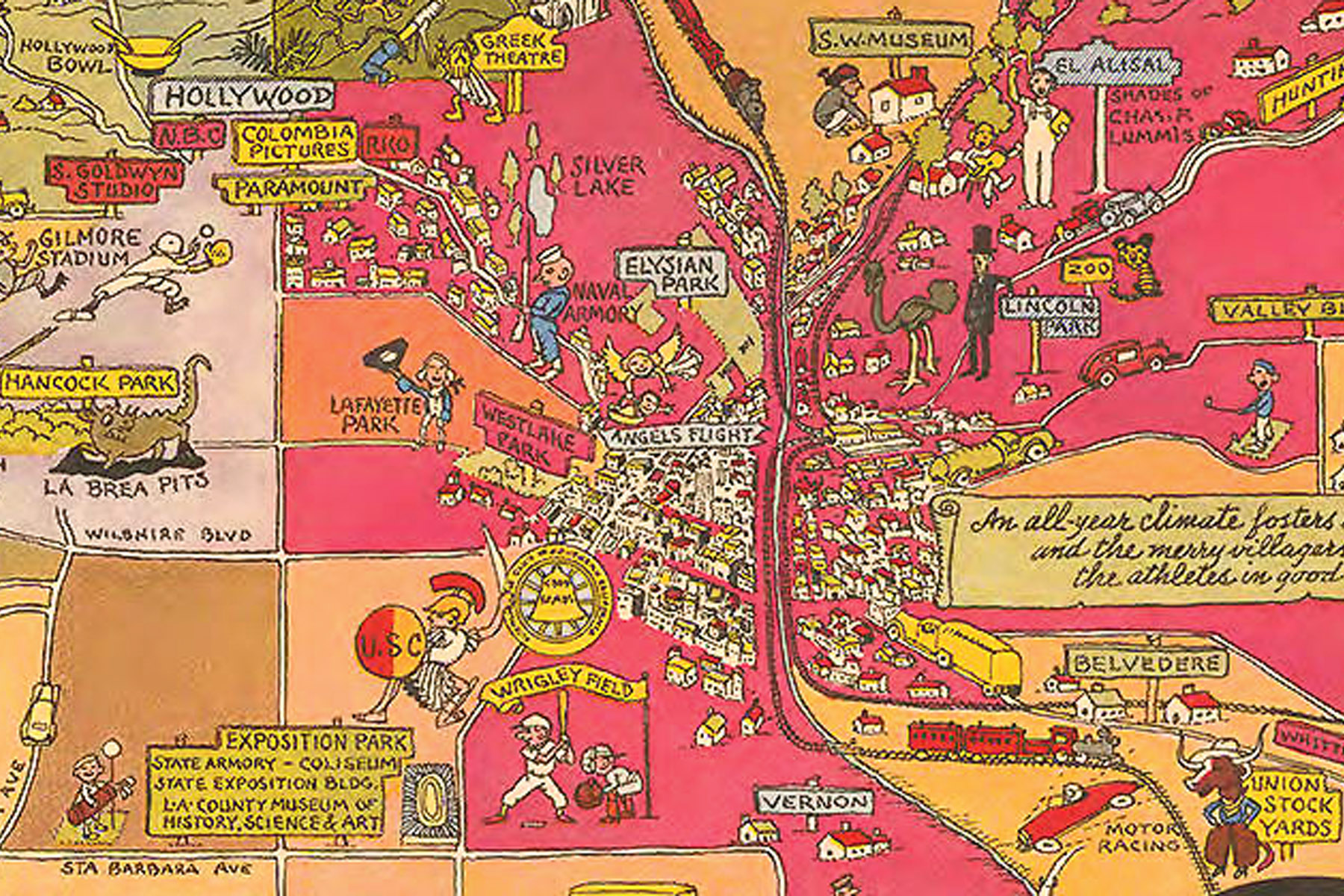 Hollywood Tourist Map