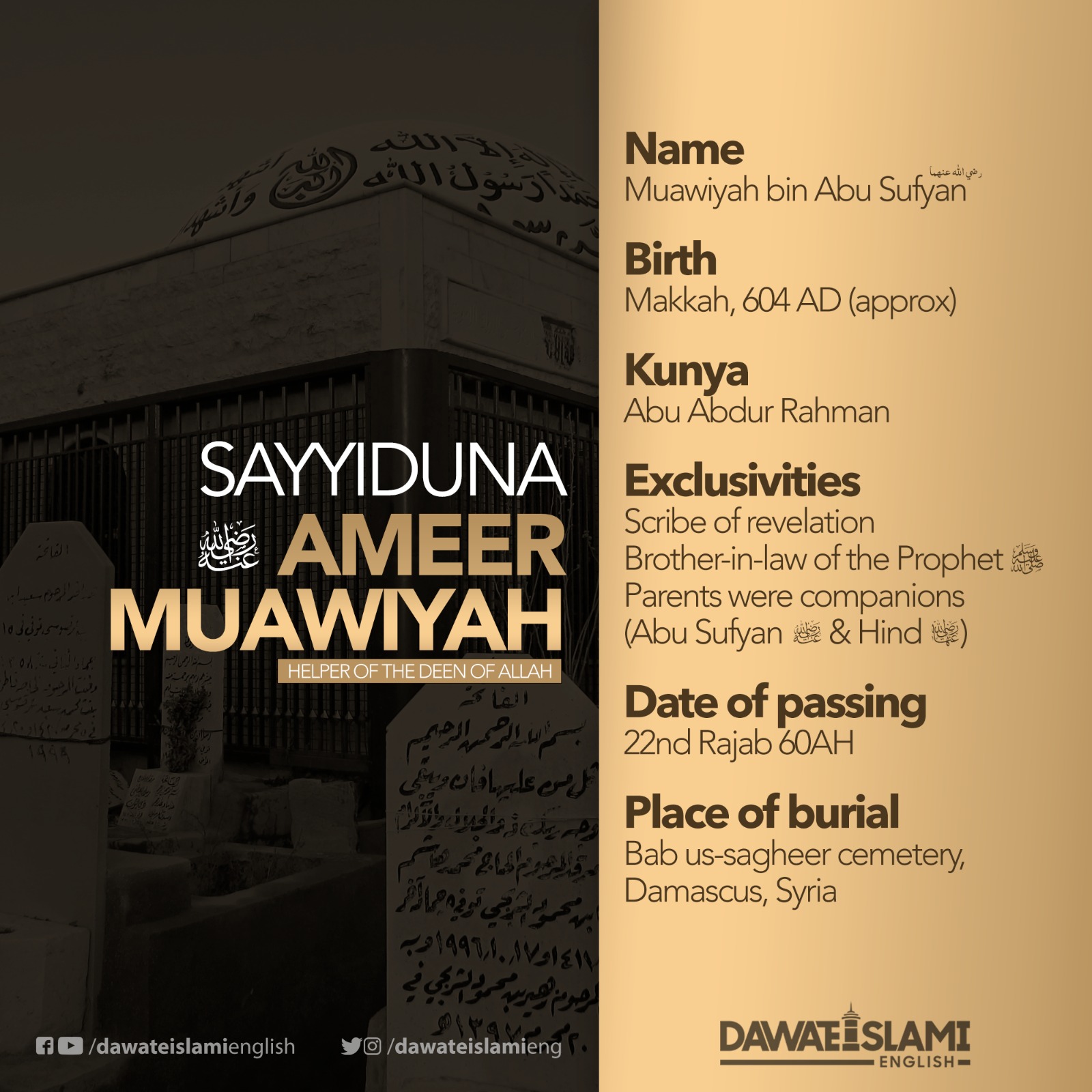 Muawiyah Ibn Abu Sufyan Grave