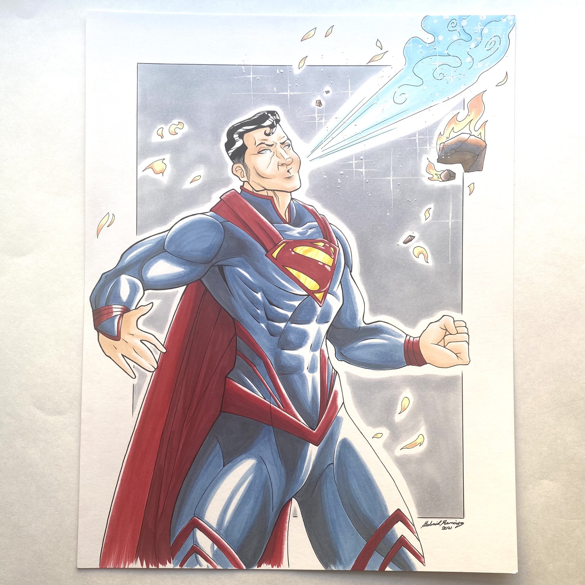 Superman Drawings In Color