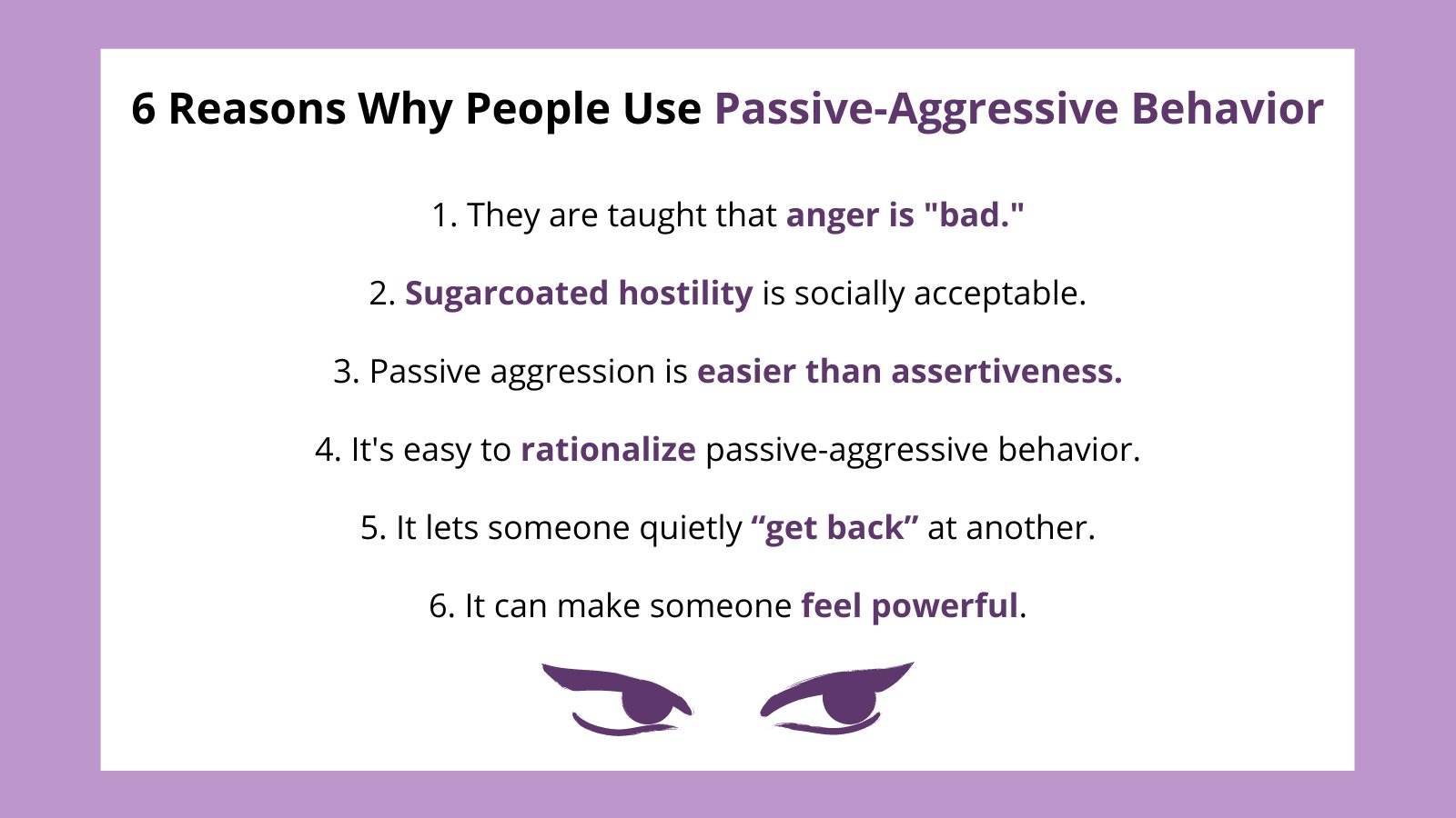 Passive Aggressive Person