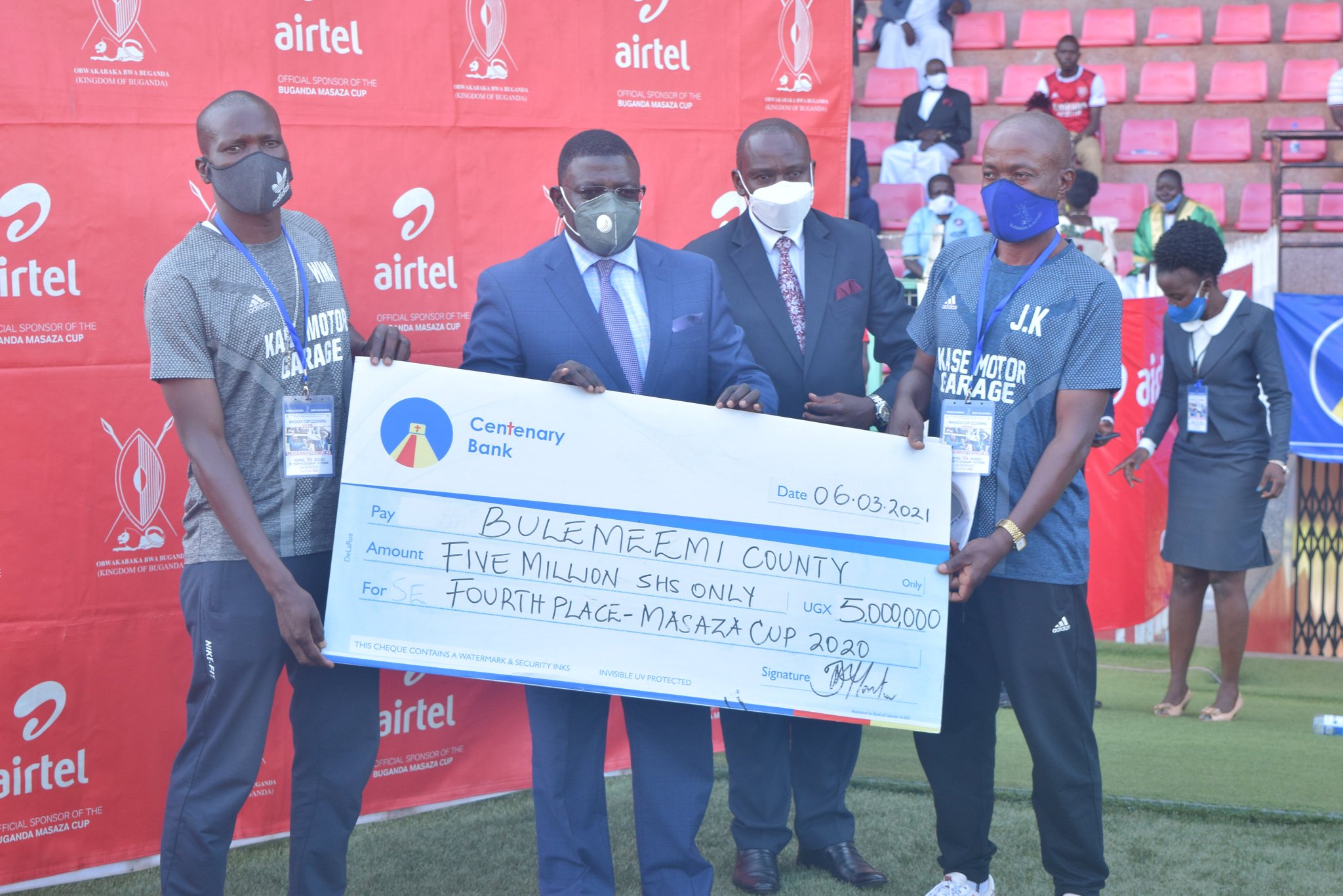 Centenary Bank on Twitter: "As the sponsors of the tournament, we handed over cheques to the # ...