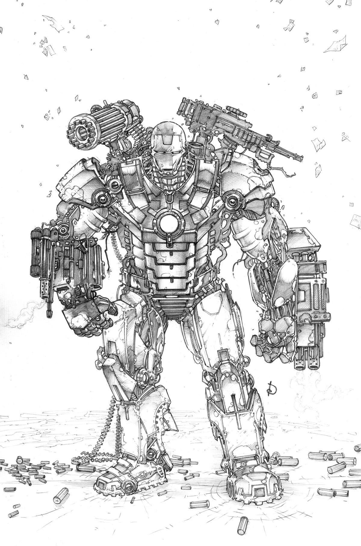 War Machine Coloring Pages