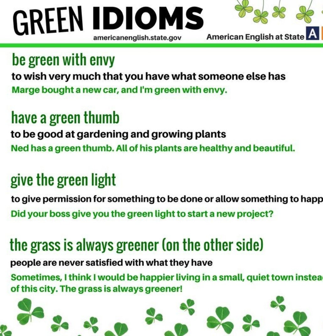 Green With Envy Idiom