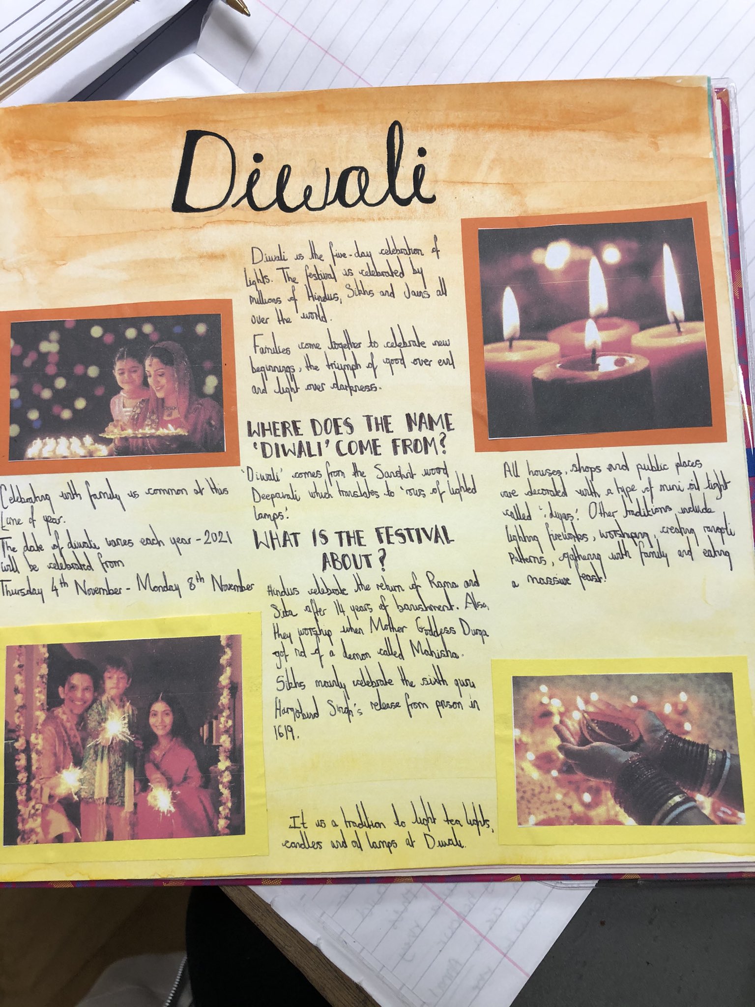Diwali Pictures For Project
