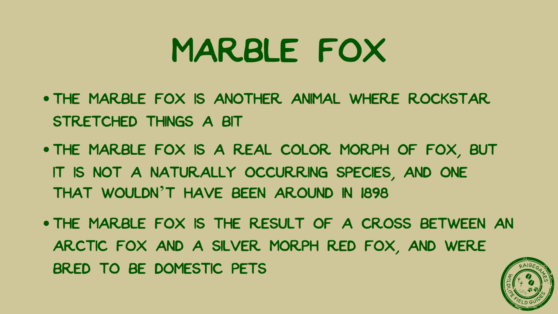 Cross Marble Fox