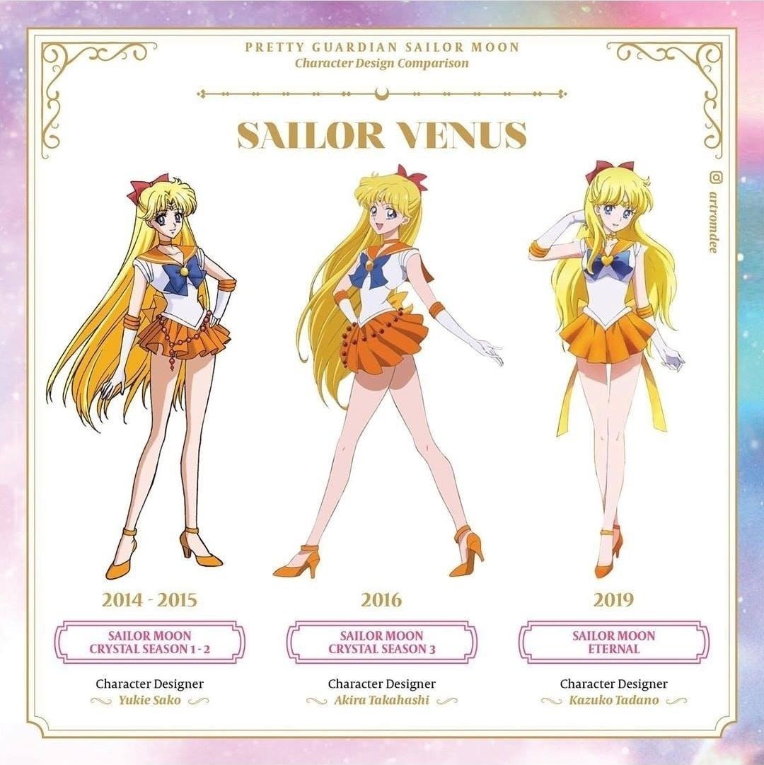 Sailor Moon Crystal Character Designs