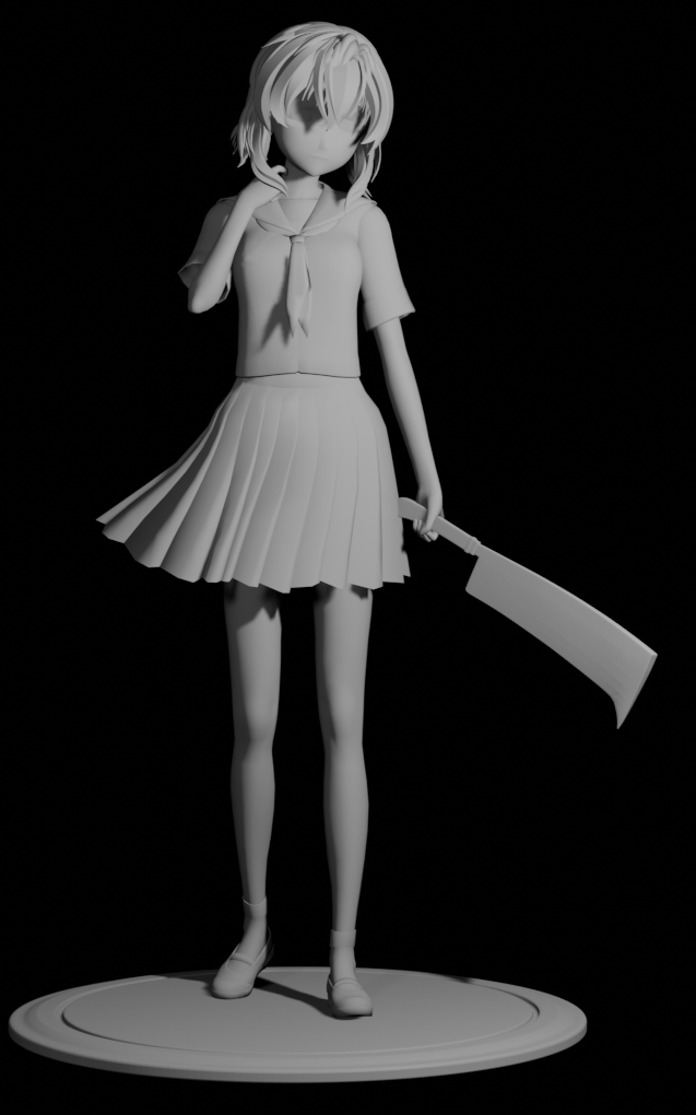 I made a 3D Rena figure for printing : r/Higurashinonakakoroni
