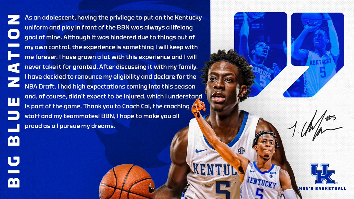 Terrence Clarke declares for NBA Draft : r/wildcats