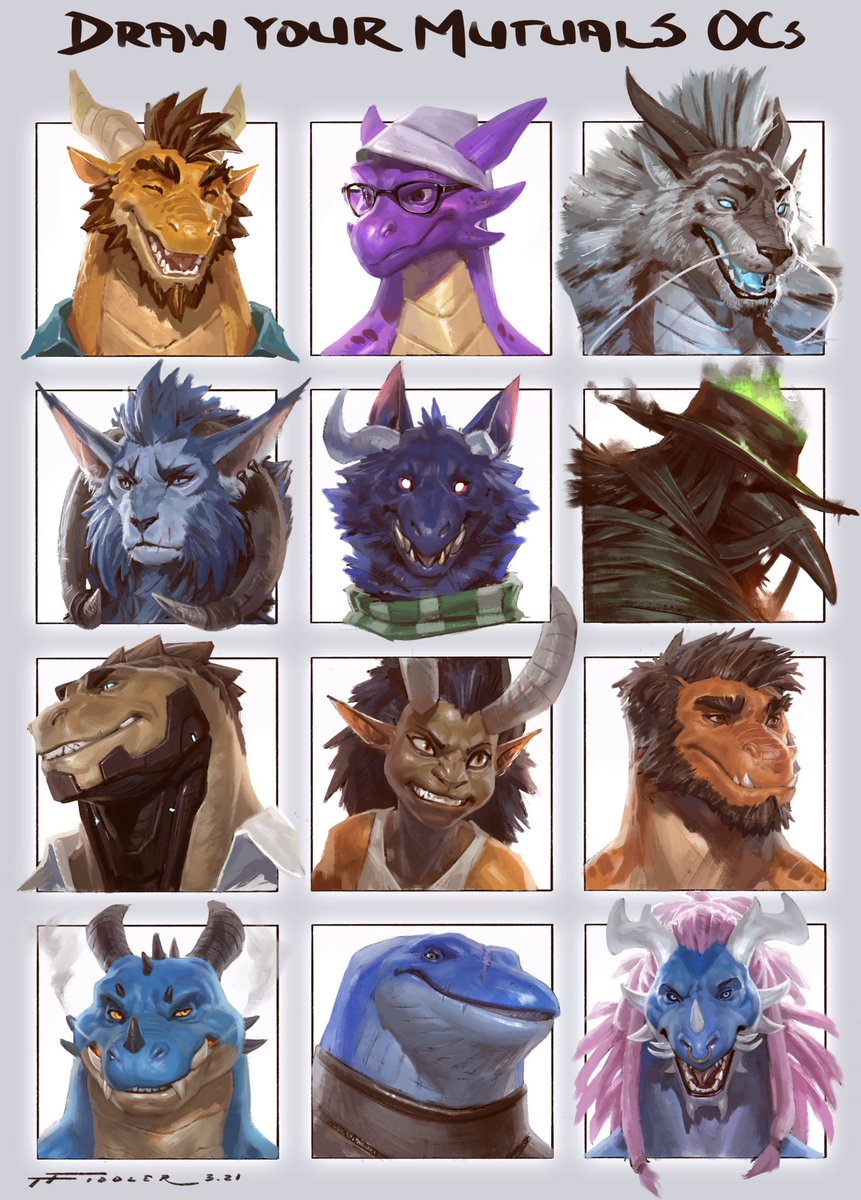 「Done! Hope you guys like them! ? #sketch」|Taran Fiddlerの漫画