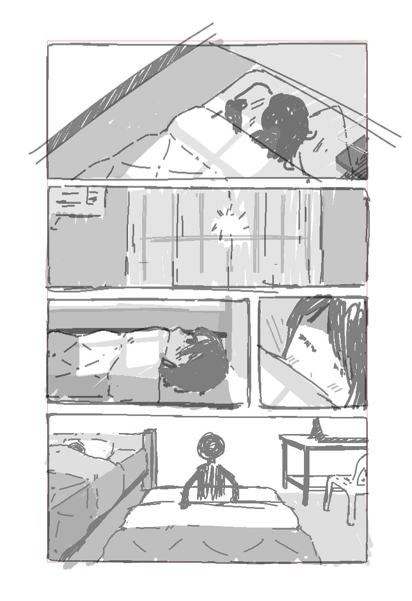 「scrapped comic idea of my morning routine -w- 」frapples 🍎の漫画
