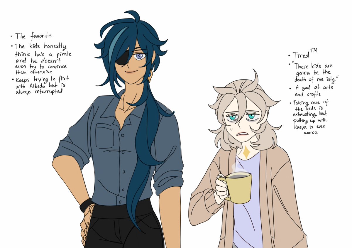 「Kaebedo as daycare workers because yeah 」|aki | comms openの漫画