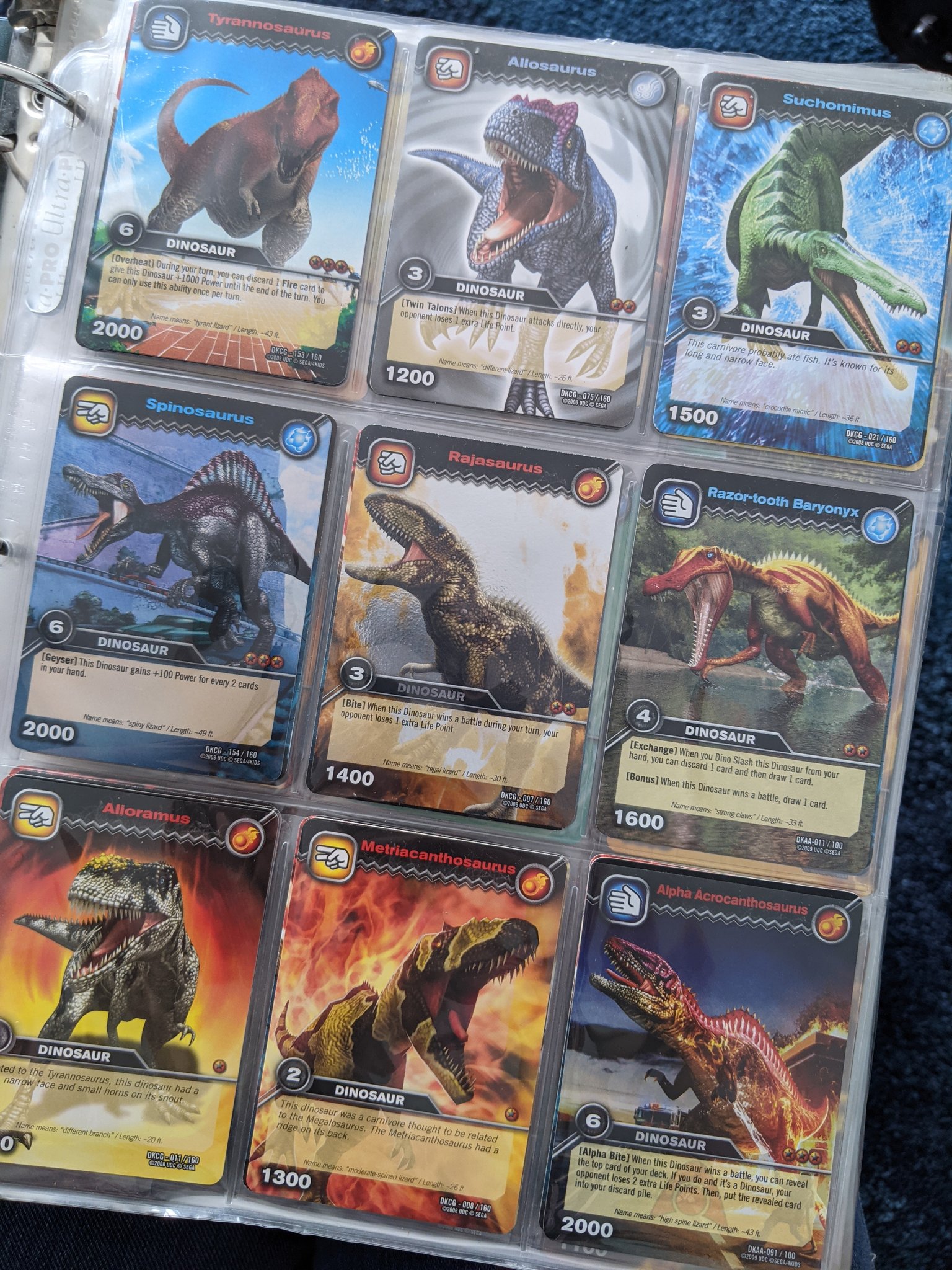 Dinosaur King Alpha Dinosaurs Cards