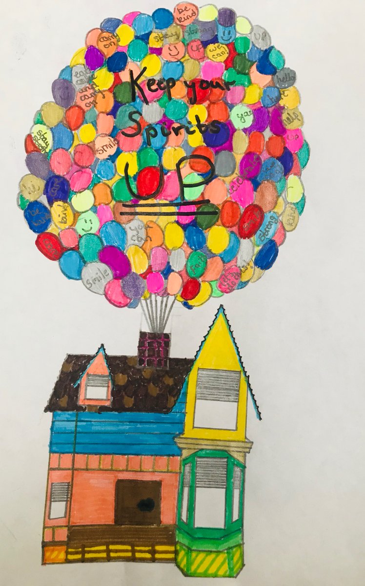 Up House Drawing Balloons