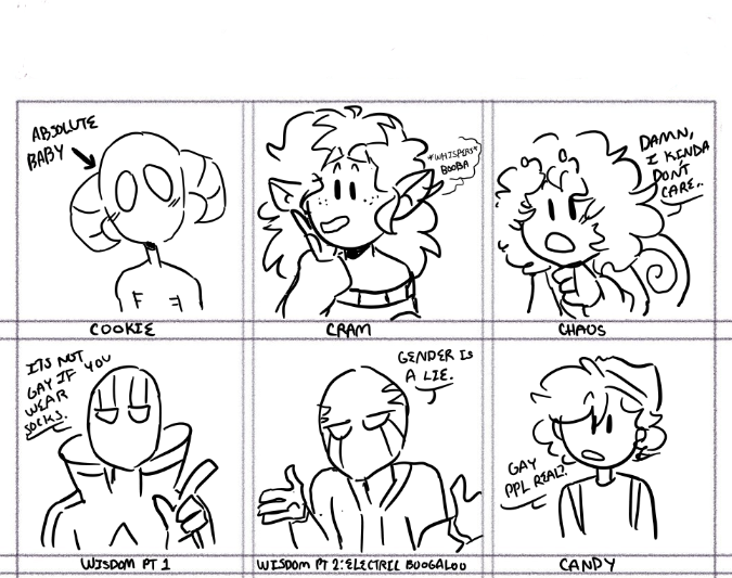 「see i can draw straight people 」TheeArteestの漫画
