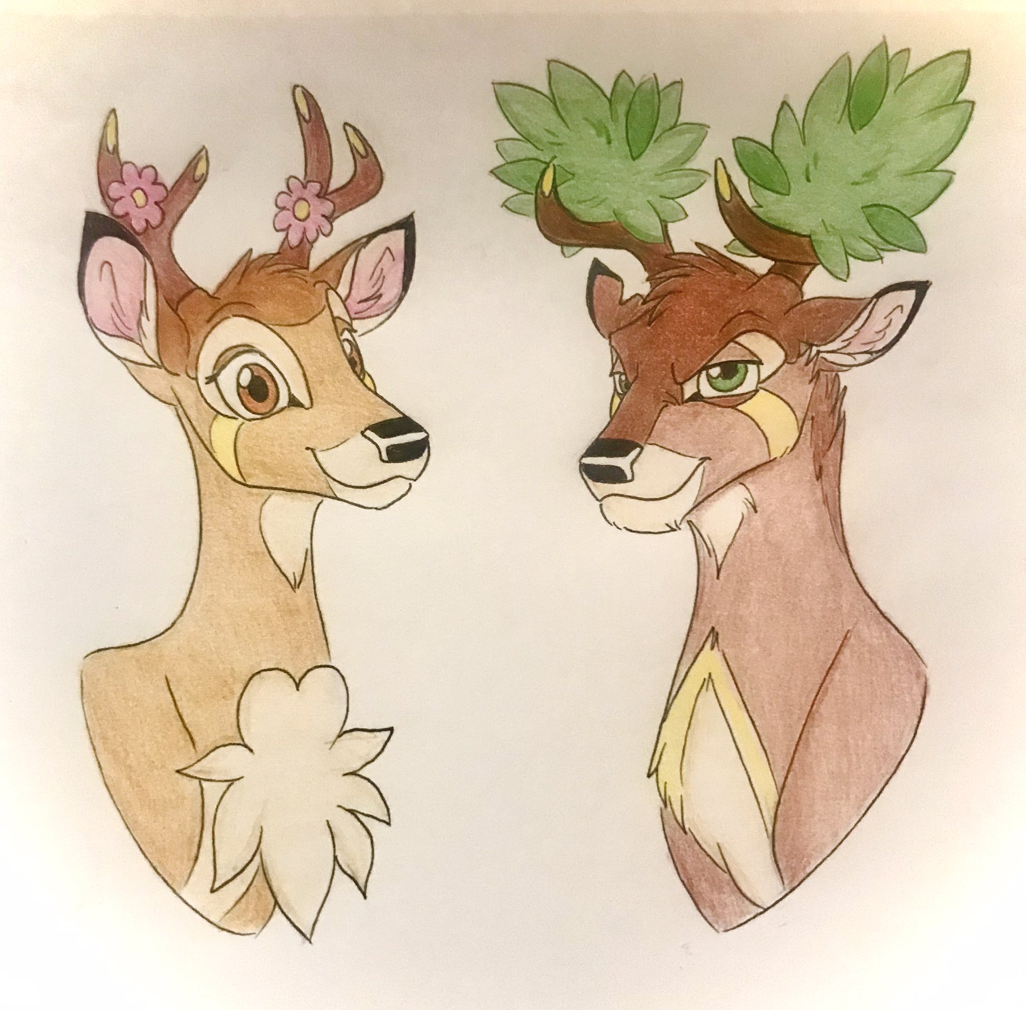 Bambi And Faline And Ronno
