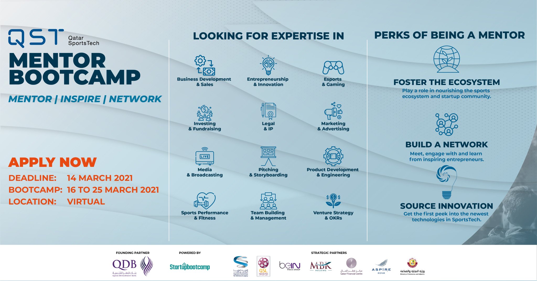 Qatar SportsTech on Twitter: "At our Mentor Bootcamp, you can network with key sports industry ...