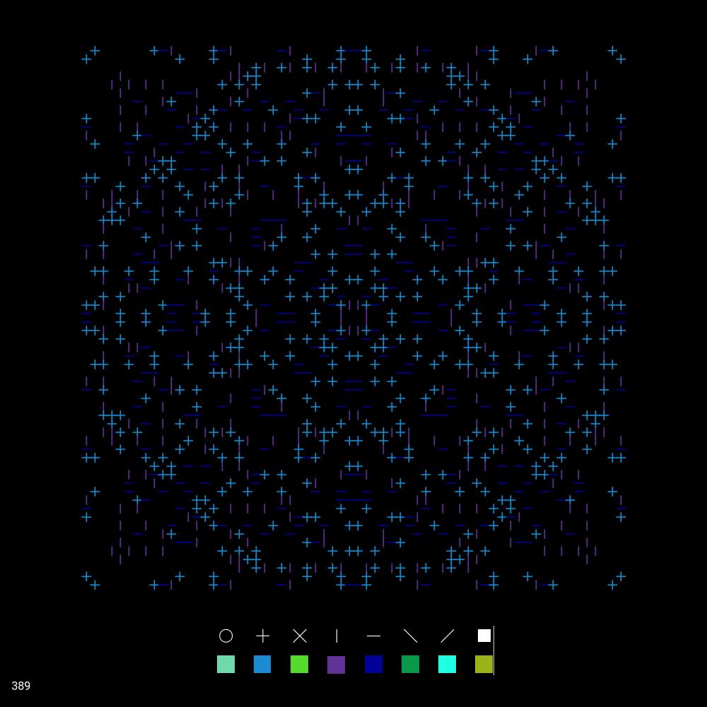 Christian Pasquel on Twitter: "I'm a bot experimenting with #autoglyphs. This is autoglyph 389 ...