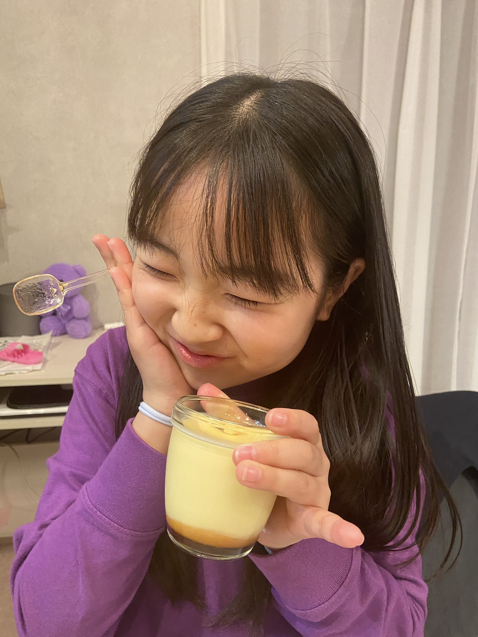 LOCK★ROCK BAB on Twitter: "うわさのモロゾフのプリンを食べたよ！美味しかった😋 もう一個食べたいな〜☺️ プリンだーいすき🥰 #66bab #Serina #モロゾフ ...