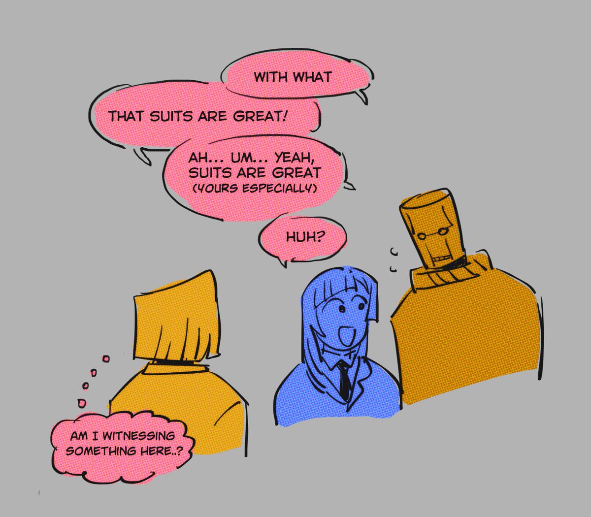 「omg suit besties #JujustuKaisen 」🍔🦈の漫画