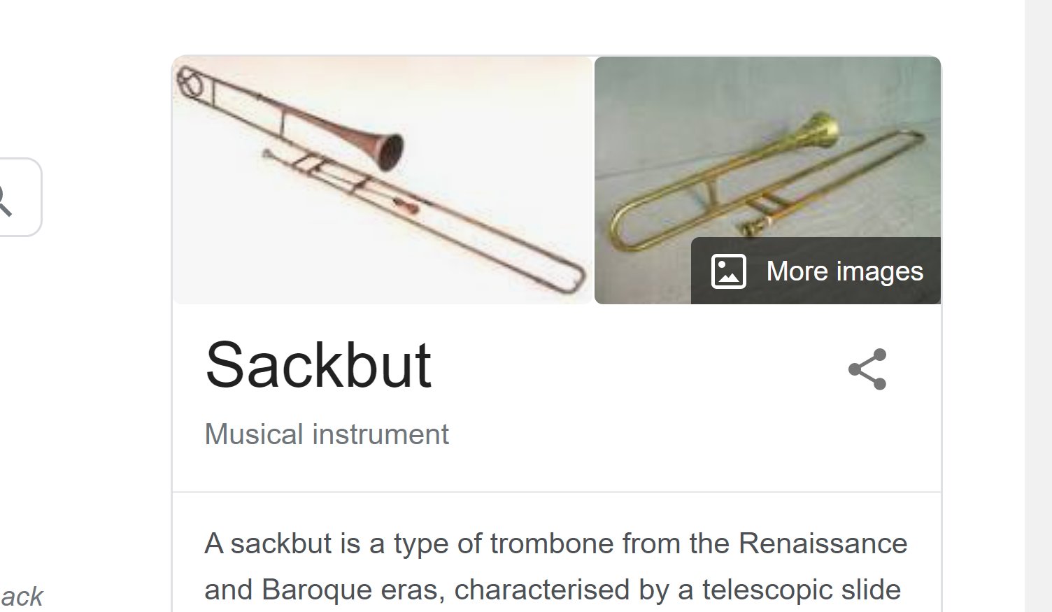 Sackbut Instrument