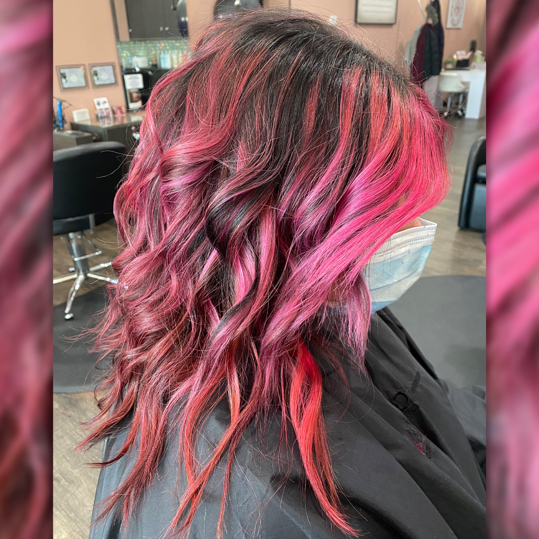 Hot Pink Hair Highlights