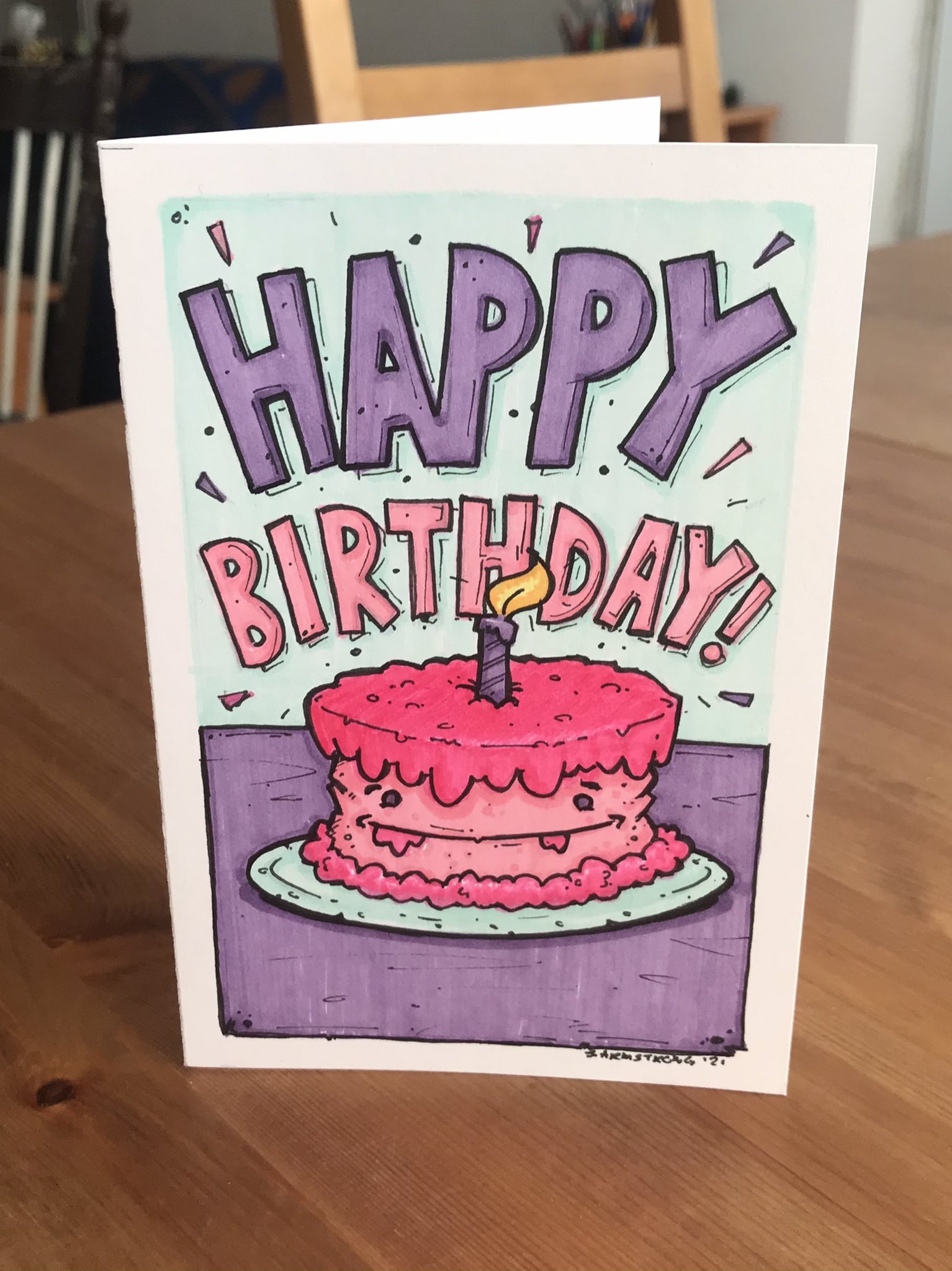 Happy Birthday Drawings For Card