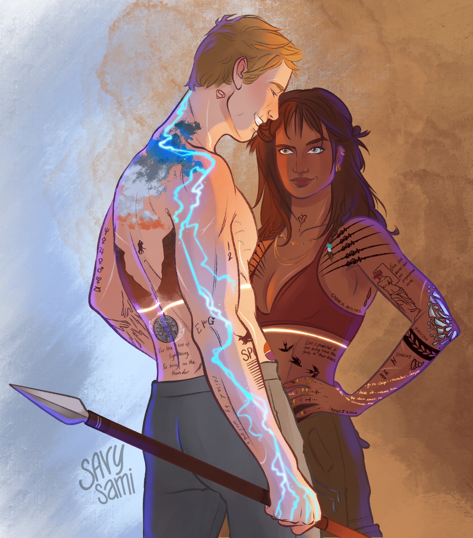Jason Grace Tattoos Percy Jackson Accused | Jason Grace Thunder